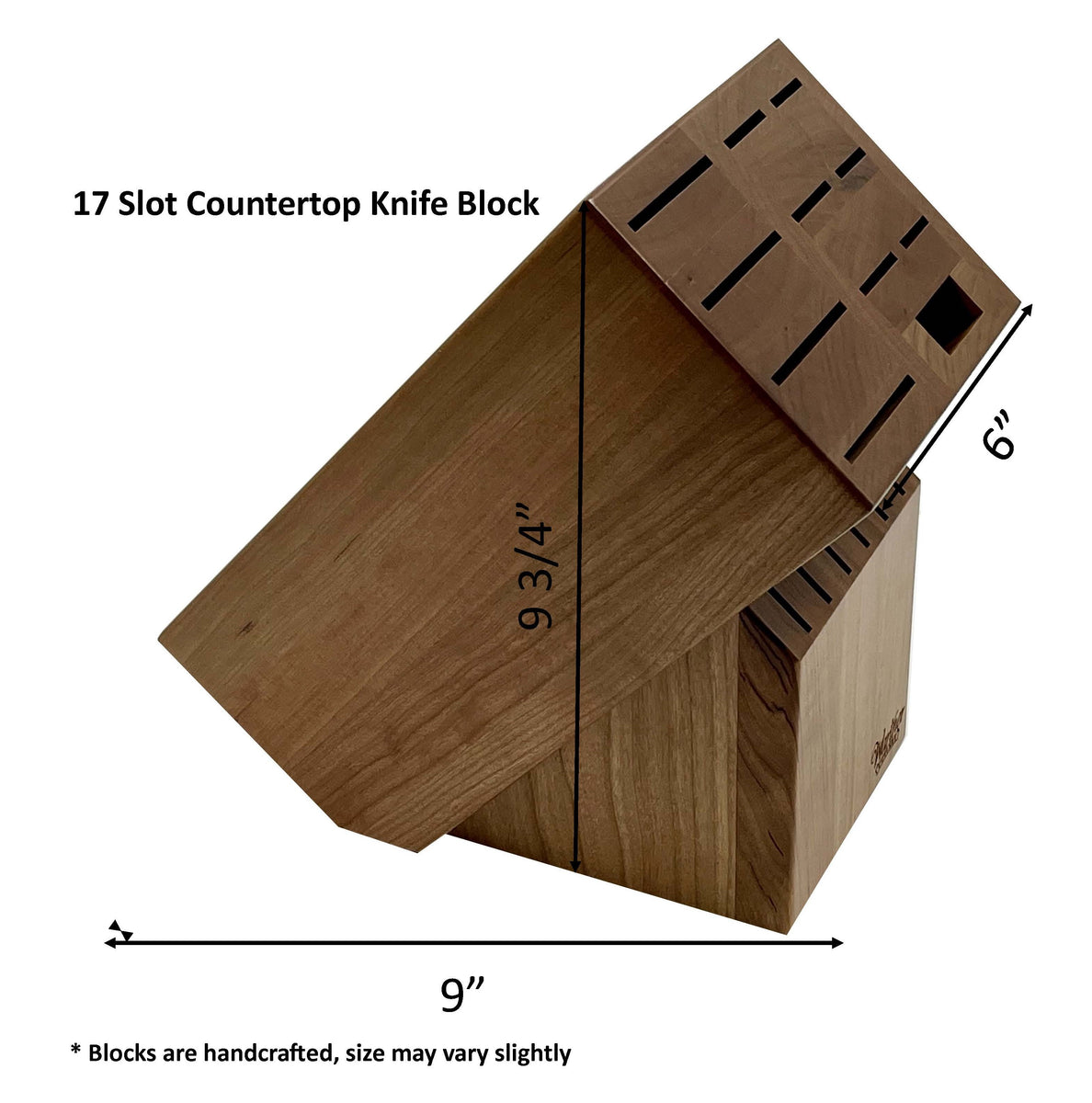 17 Slot Custom Countertop Knife Block